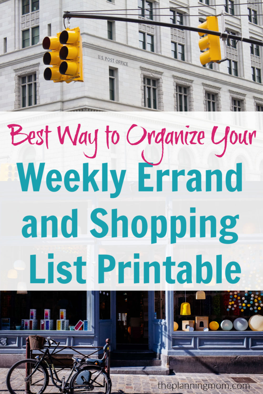 Best Way to Organize Your Weekly Errand and Shopping List Printable ...